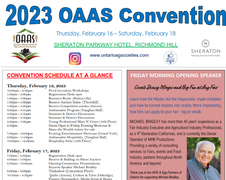 Pre-Convention Newsletter 2023! – OAAS